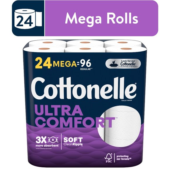 Cottonelle | Kitchen | Cottonelle Ultra Comfort Toilet Paper 24 Mega ...